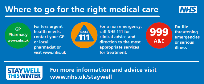 Click the below images for further advice and support from the NHS